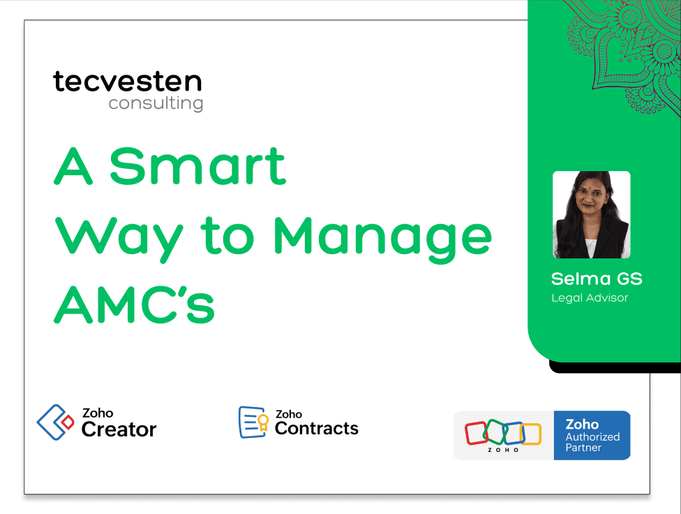 OPTIMIZE AMC MANAGEMENT WITH ZOHO | tecvesten consulting