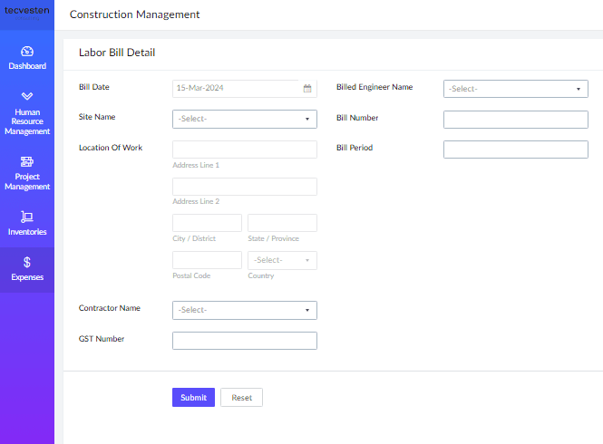 Construction Management | tecvesten